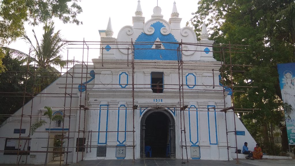 MYLAPORE TIMES - Renovation is on at Luz Church. Community seeks donations