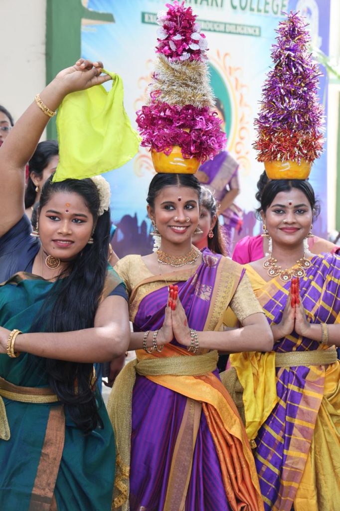 MYLAPORE TIMES - Students of MGR Janaki College for Women celebrate Pongal